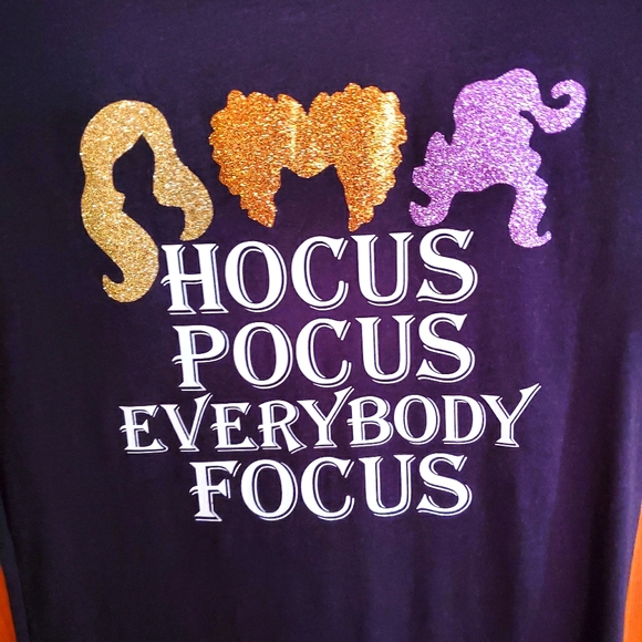 Bella Canvas | Tops | Hocus Pocus Everybody Focus Graphic Tee | Poshmark